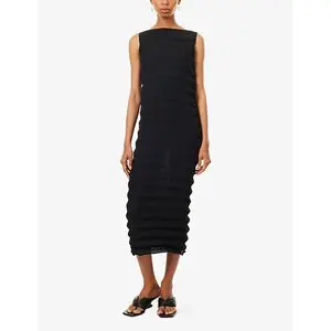 Issey Miyake June Spring Pleats Knit Midi Dress