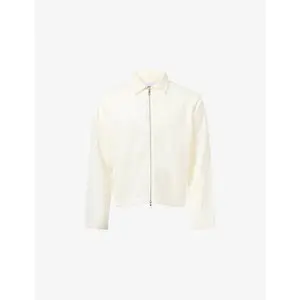 MKI MIYUKI ZOKU Rider Zip-up Cotton Shirt - Bone