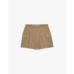 Prada Flap-pocket Elasticated-waist Wool Shorts