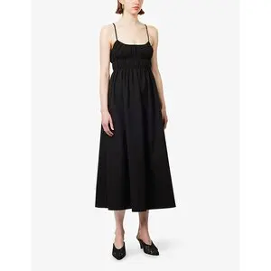 Dissh Zahara Ruched Cotton Midi Dress