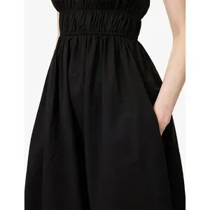 Dissh Zahara Ruched Cotton Midi Dress