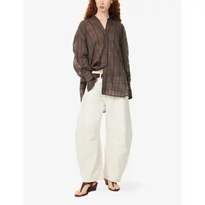 Free People Good Luck Mid-rise Barrel Denim Jeans