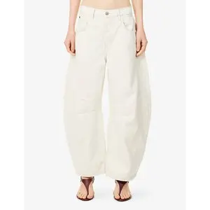 Free People Good Luck Mid-rise Barrel Denim Jeans