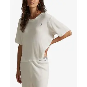 Polo Ralph Lauren Logo-embroidered Waffle-knit Cotton-blend Pyjama Set