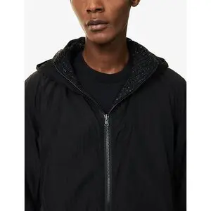 Stone Island Reversible Full-zip Cotton-nylon Knit Jumper