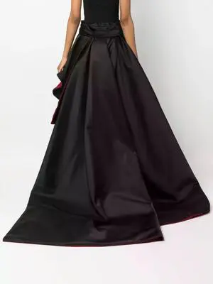 Moschino Asymmetric Draped Satin Skirt