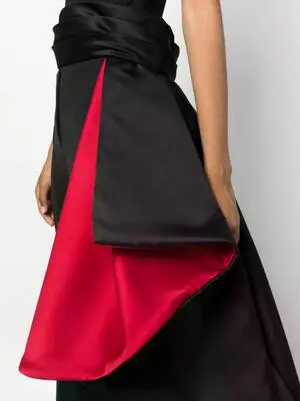 Moschino Asymmetric Draped Satin Skirt