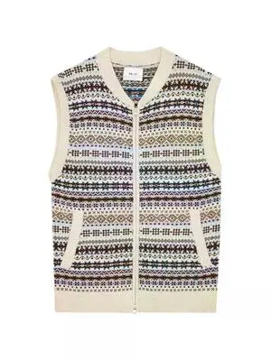 Nn07 Robbie Fair Isle Knitted Vest