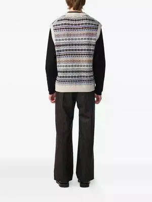 Nn07 Robbie Fair Isle Knitted Vest