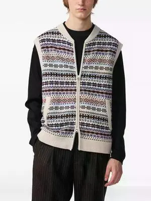 Nn07 Robbie Fair Isle Knitted Vest