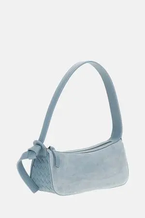 Bottega Veneta Nodo Shoulder Bag In Suede And Nappa Leather - Multicolor