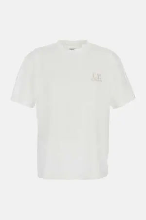 C.P. COMPANY Jersey Short Sleeve Logo T-shirt - Multicolor