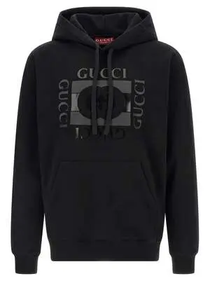 Gucci Incrocio Gg Hoodie - Black