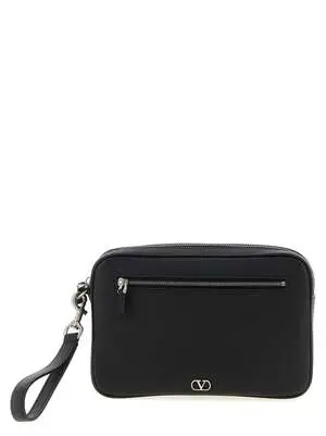 Valentino Garavani Vlogo Signature Clutch Bag - Black