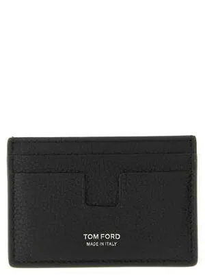 TOM FORD Hammered Card Holder - Black