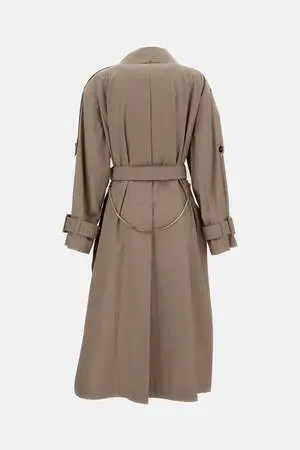 Sportmax Double-breasted Water-repellent Trench Coat - Multicolor
