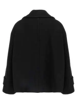 Chloé Double-breasted Wool Coat - Black