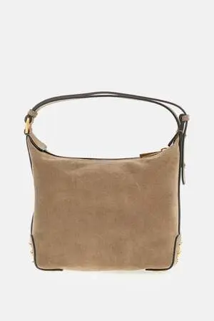 TOD'S Suede Hobo Bag With Metal Dots - Multicolor