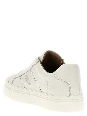 Chloé Lauren Lace-up Leather Sneakers