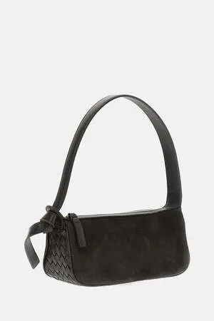 Bottega Veneta Suede And Nappa Leather Intrecciato Shoulder Bag - Multicolor