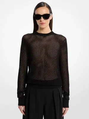 Michael Kors Silk Mesh Sweater