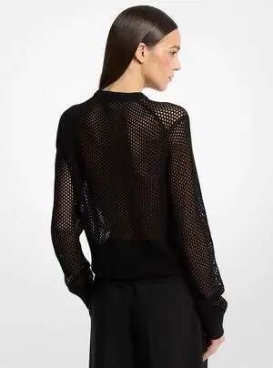 Michael Kors Silk Mesh Sweater