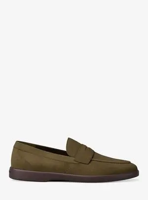 Michael Kors Wesley Suede Loafers - Green