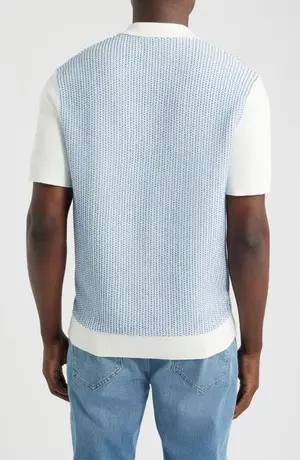 WAX LONDON Turin Stripe Polo Sweater