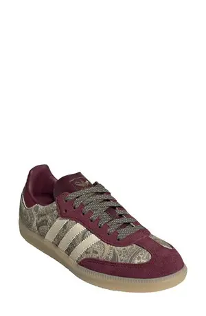 Adidas X Liberty London Samba Sneaker - Maroon/vanilla/olive