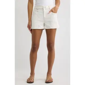 TRACTR Seamed Stretch Denim Shorts