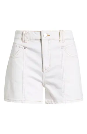 TRACTR Seamed Stretch Denim Shorts
