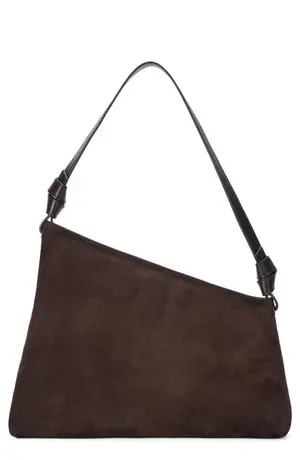 Staud Dani Leather Shoulder Bag - Espresso
