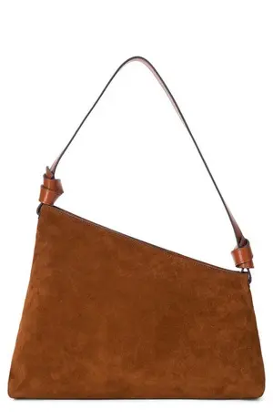 Staud Dani Leather Shoulder Bag - Tabac