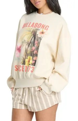 BILLABONG Graphic Crewneck Sweatshirt