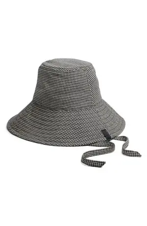 Rag & Bone Harper Bucket Hat - Black Gingham