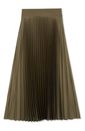 REISS Seren Pleated Midi Skirt