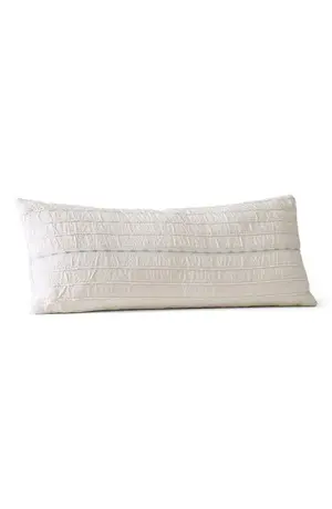 BOLL & BRANCH Tideline Decorative Pillow Cover - White/hydrangea