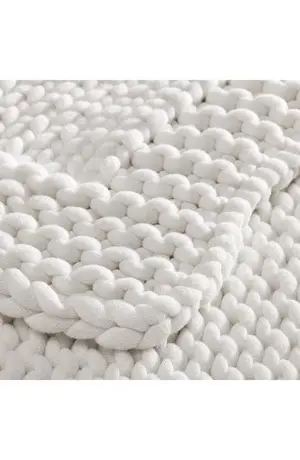 BOLL & BRANCH Superloop Throw Blanket - White
