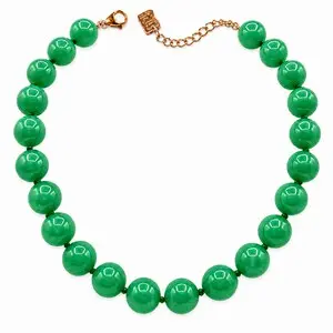 MICHAEL NASH JEWELRY Abigail Green Aventurine Knotted Semi Precious Bead Necklace - Blue
