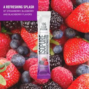 ISOPURE Protein Water Stickpacks Mixed Berry