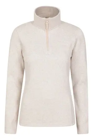 Mountain Warehouse Idris Half Zip Fleece Top - Beige