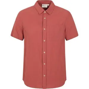 Mountain Warehouse Palm Textured Short-sleeved Shirt - Rust