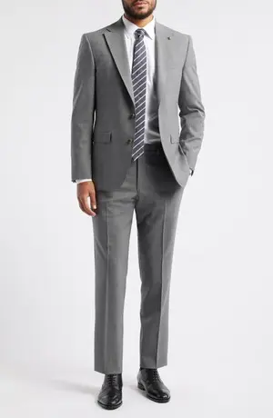 JACK VICTOR Esprit Solid Stretch Wool Suit