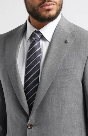 JACK VICTOR Esprit Solid Stretch Wool Suit