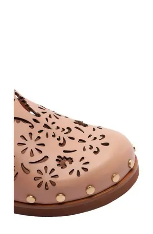 Farm Rio Lace Anatomic Leather Flat Mule