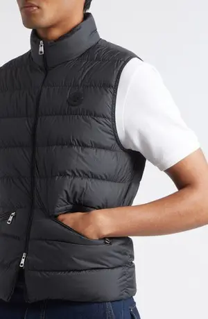 Moncler Treompan Water Repellent Down Puffer Vest - Black