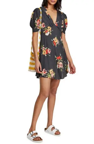 Free People Neon Garden Minidress