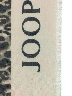 JOOP! Aira Leopard Fringed Scarf