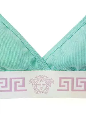 Versace Ribbed Cotton-jersey Bralette