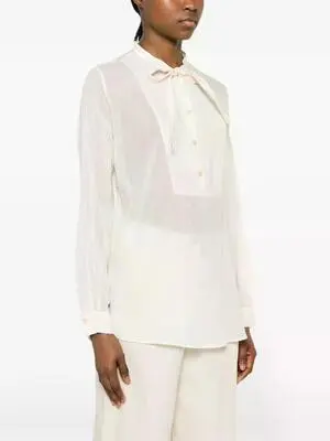 FORTE_FORTE Bib-detail Blouse